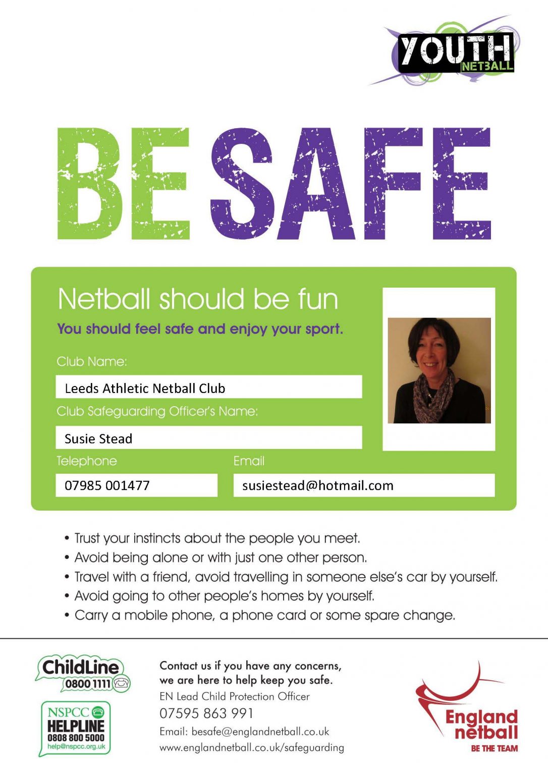 Safeguarding – Leeds Athletic Netball Club